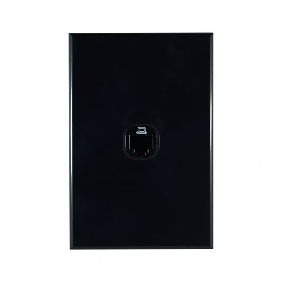 Brushed Brass Cover Plate for Double GPO | GEO Series