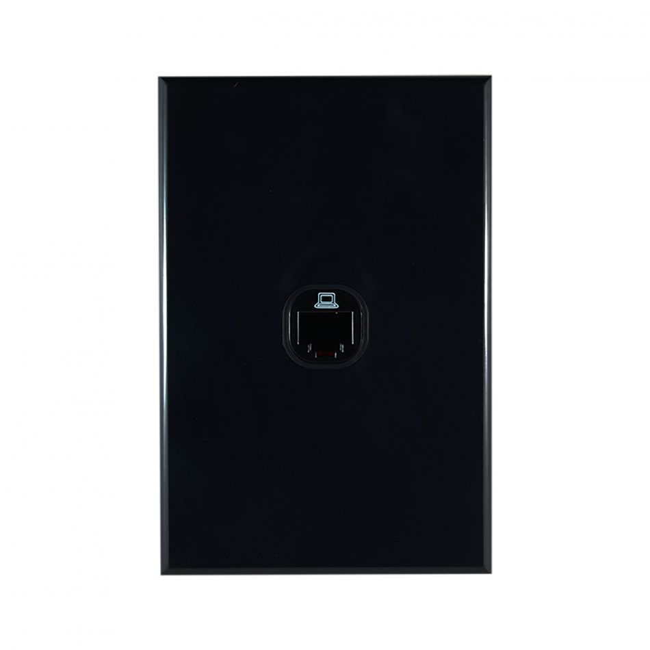 Brushed Brass Cover Plate for Double GPO | GEO Series