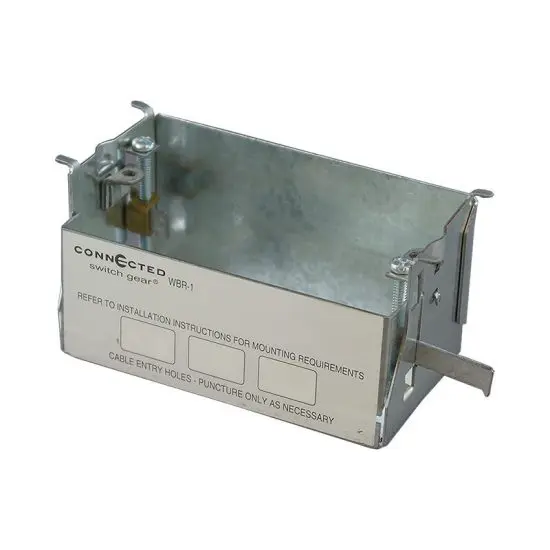 Metal Wall Box Recessed Sliding Clips | Connected Switchgear
