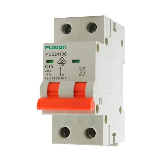 2 Pole RCBO 10A 6kA 250V AC Type A | Connected Switchgear