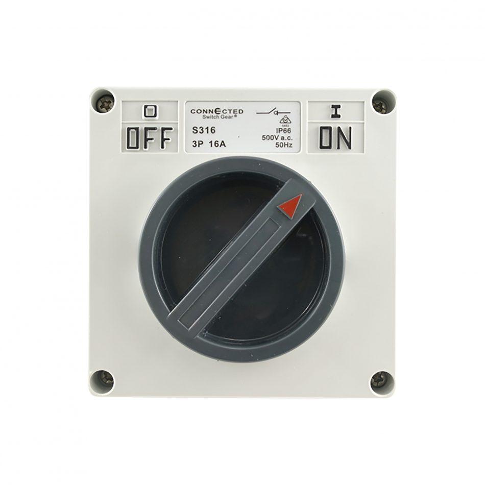32A Isolator Switch Single Pole 250V AC IP66