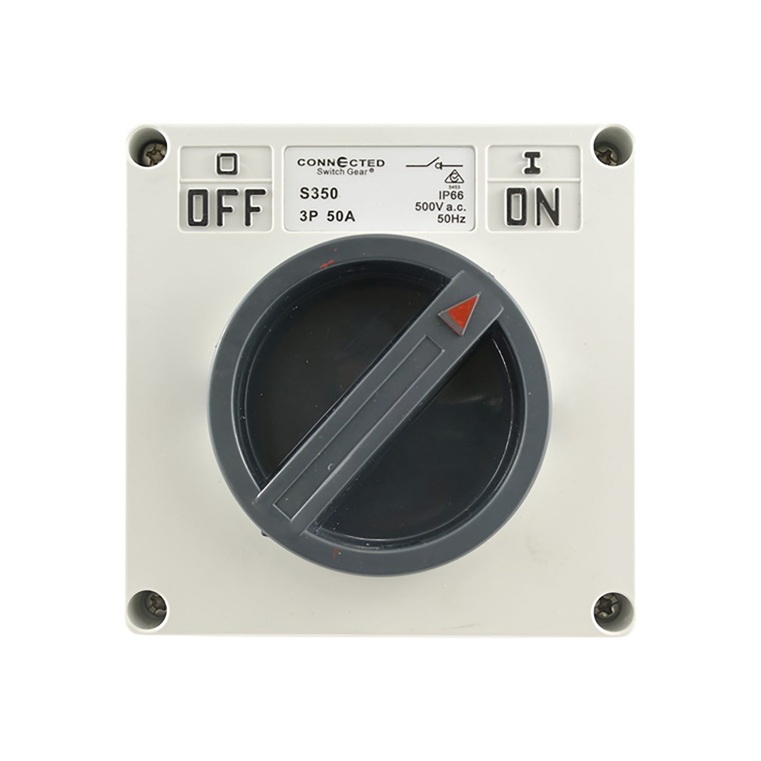 Surface Switch 50A 3 Pole 500V AC IP66 | Connected Switchgear