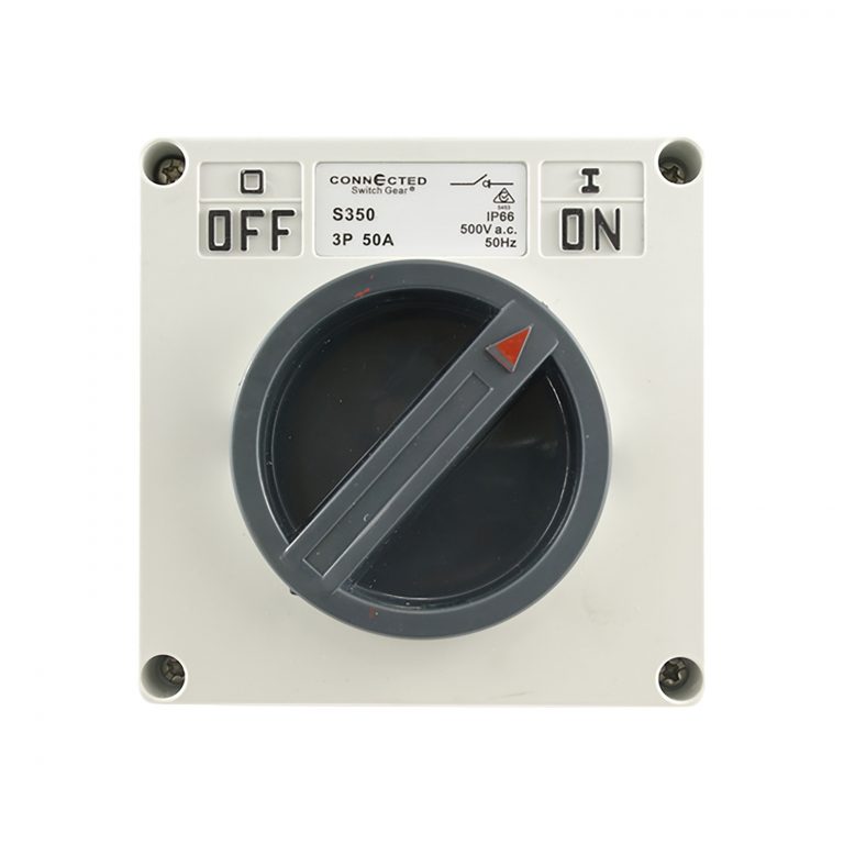 63 Amp 4 Pole Isolator 500V AC IP66 | Connected Switchgear