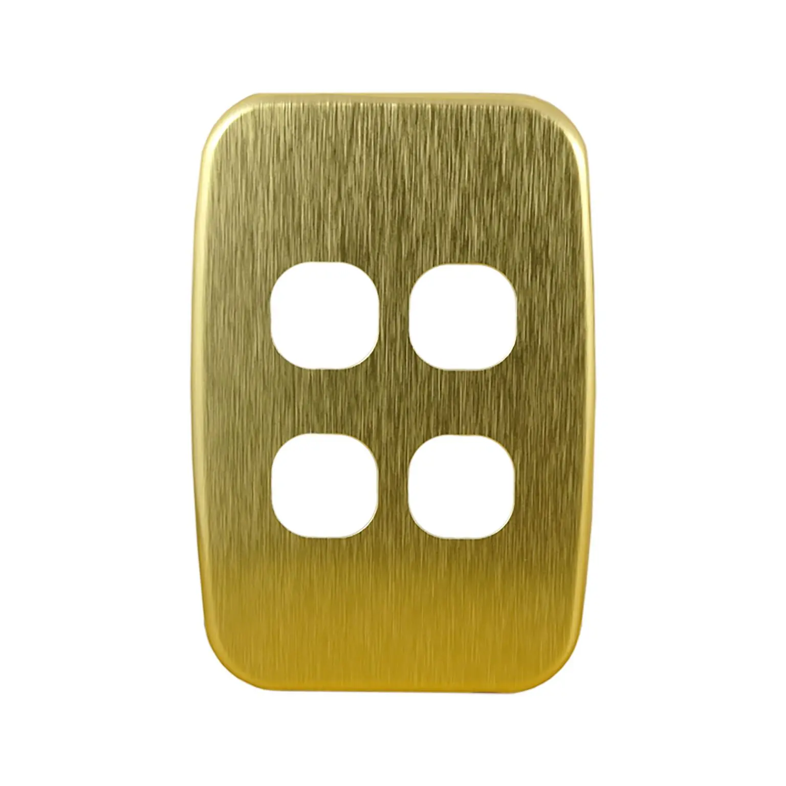 4 Gang Power Point MATTE BLACK 10A 250V AC | GEO Series