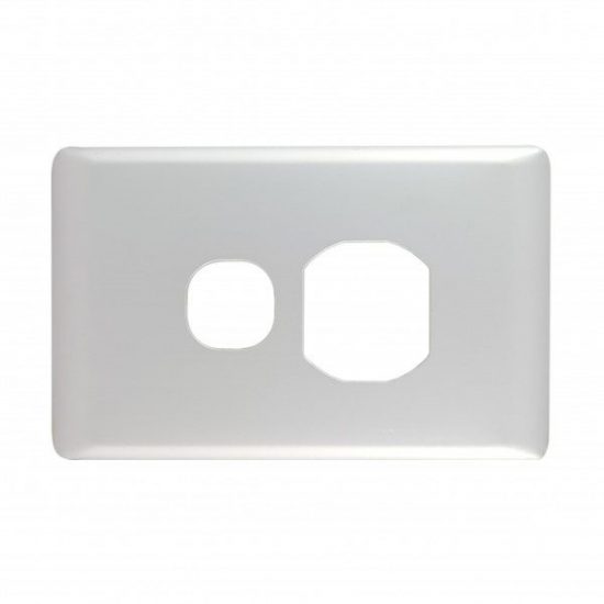 Brushed Brass Cover Plate for Double GPO | GEO Series