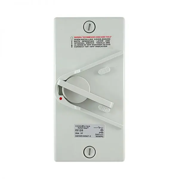 Switched Socket Outlet 10A 250V AC 3 Pin IP66 | Connected Switchgear