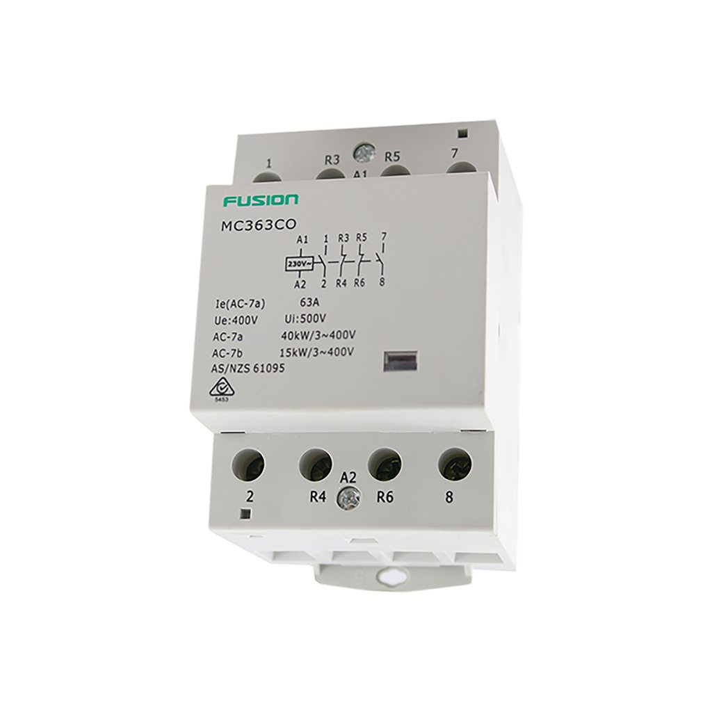 Contactor 4 Pole 500V AC 63A 4 NO | Modular Contactors | Connected ...