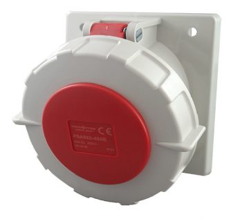 IP67 Socket Angled Panel 5 Pin 63A 400V | IP67 Switchgear
