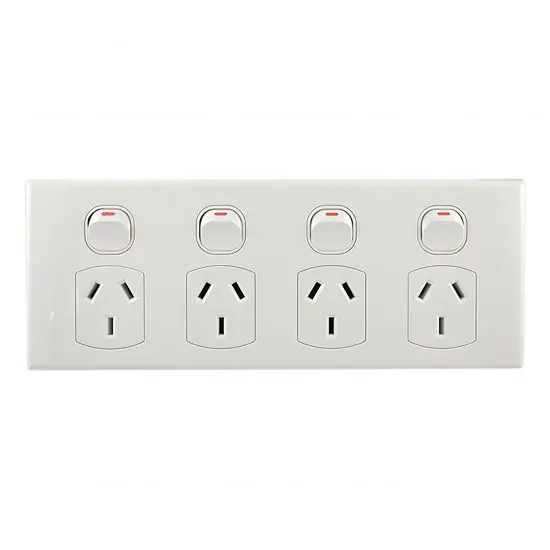 4 Gang Power Point | GEO Series | Connected Switchgear
