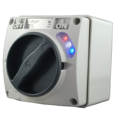 RCD Protected Socket Outlet | 3 Pin FLAT 10A 250V AC IP66