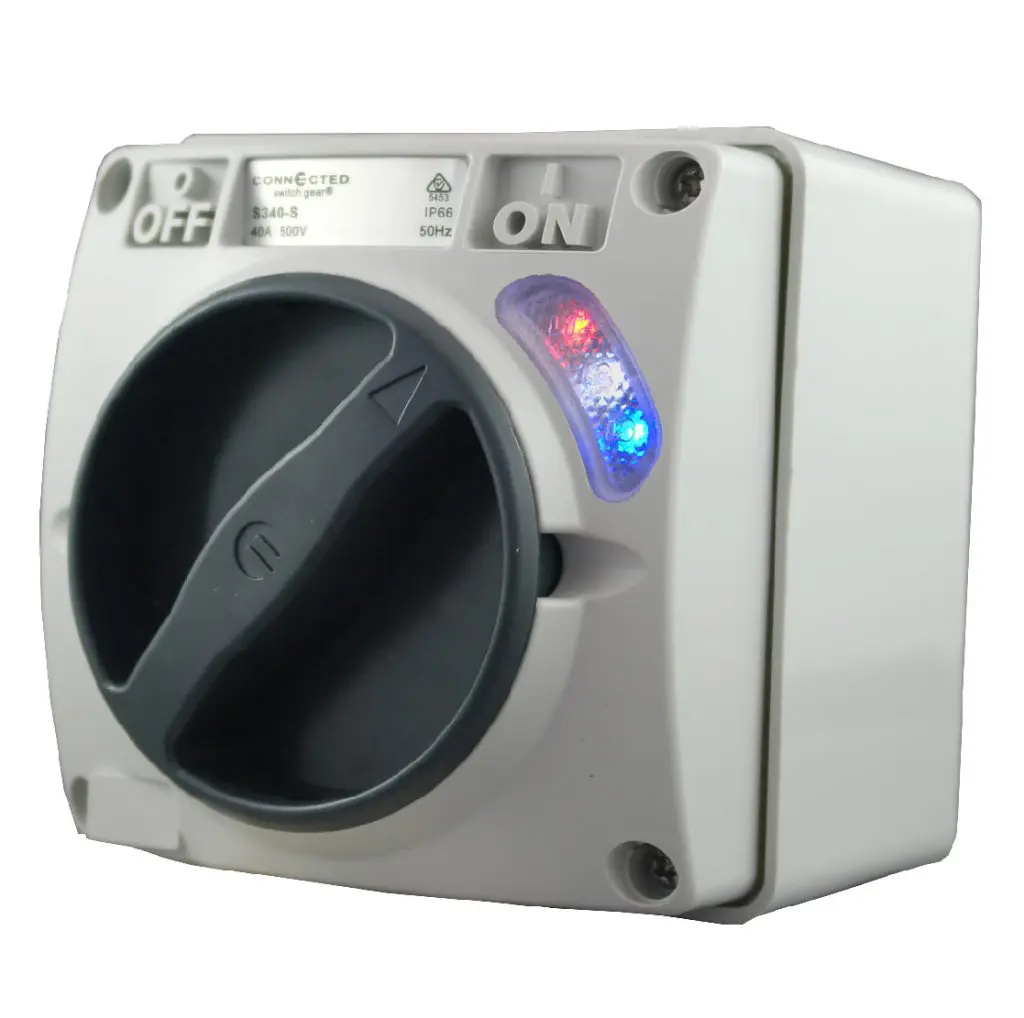 IP66 Surface Switch 63A 500V AC 3 Pole | Connected Switchgear