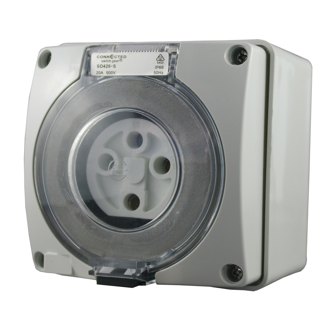 IP66 Socket Outlet 4 Pin - 250V 32A | IP66 Socket Outlets, IMPACT S ...