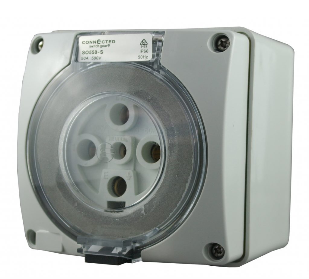 IP66 Socket Outlet 5 Pin - 250V 20A | IP66 Socket Outlets, IMPACT S ...