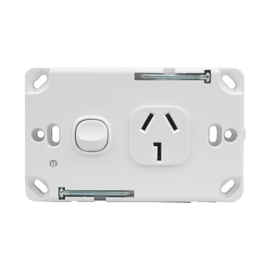 25A Single Power Outlet 250V AC | Connected Switchgear