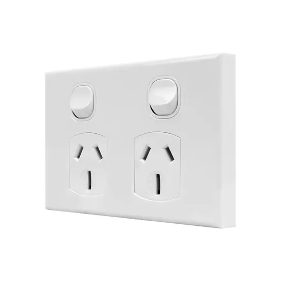 15A Double GPO 250V AC | BASIX S Series | Connected Switchgear