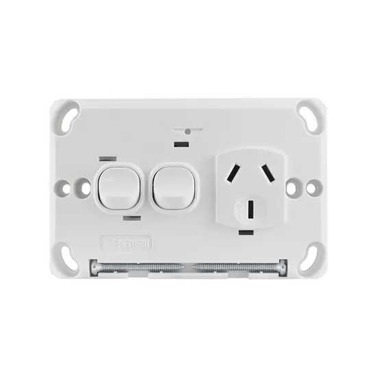 Single GPO with Extra Switch 10A 250V AC | BASIX S Series