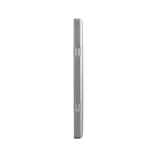 Brushed Aluminium Cover Single GPO + Extra Switch | GEO Series