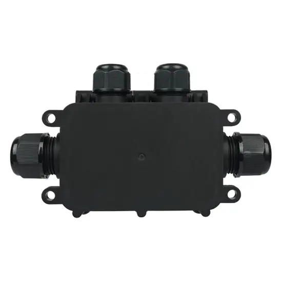 IP68 Weatherproof Junction Box with 4 Cable Entries 450V 40A