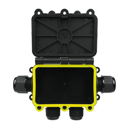 IP68 Weatherproof Junction Box with 6 Cable Entries 450V 40A
