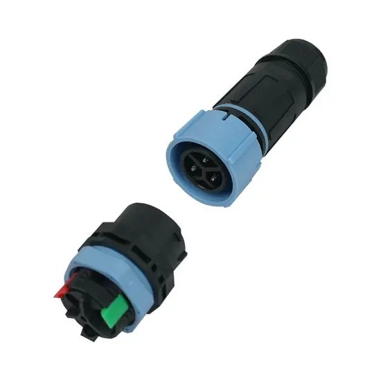 Waterproof Cable Connector 3 Pin IP68 450V 24A Panel Mount