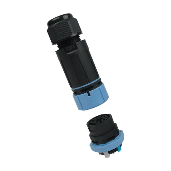 Waterproof Cable Connector 5 Pin IP68 450V 24A Panel Mount