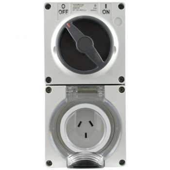 Switched Socket Outlet 10A 250V AC 3 Pin IP66 | IMPACT Series