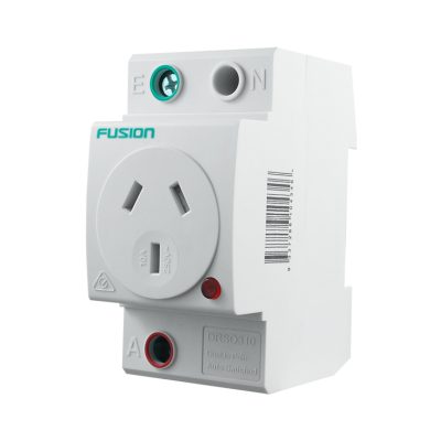 DIN Rail Socket Outlet 240V AC 10A Double Pole | CSG