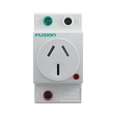 DIN Rail Socket Outlet 240V AC 20A Double Pole | CSG