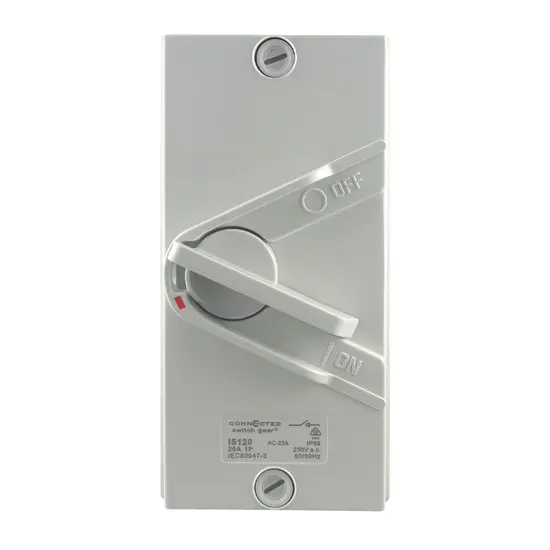 63A Isolator Switch 2 Pole 250V/500V AC IP66