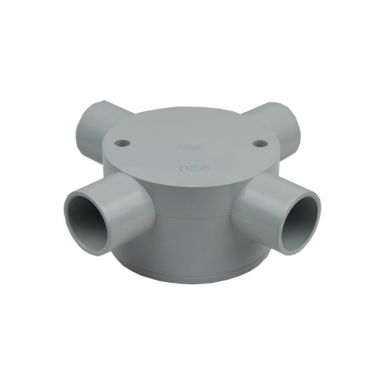 Shallow Junction Box 20mm Four Way - Box of 10