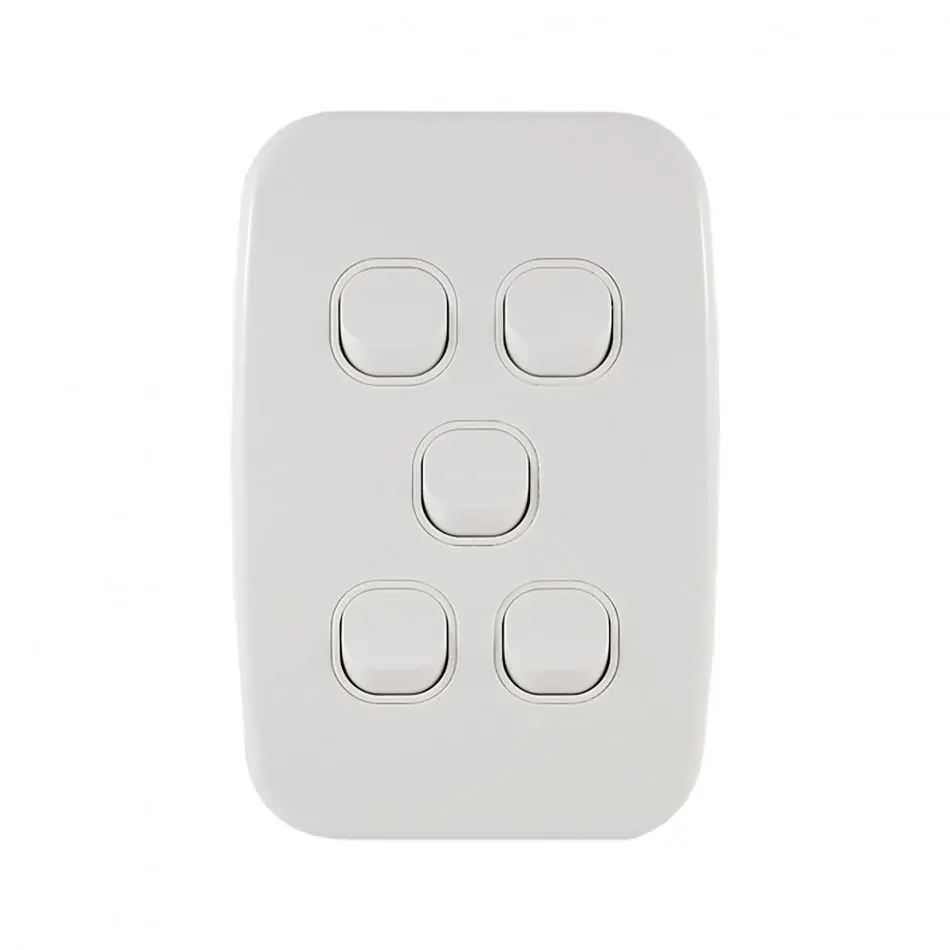 Intermediate Switch Plate 1 Gang 10A 54mm Mounting Centres