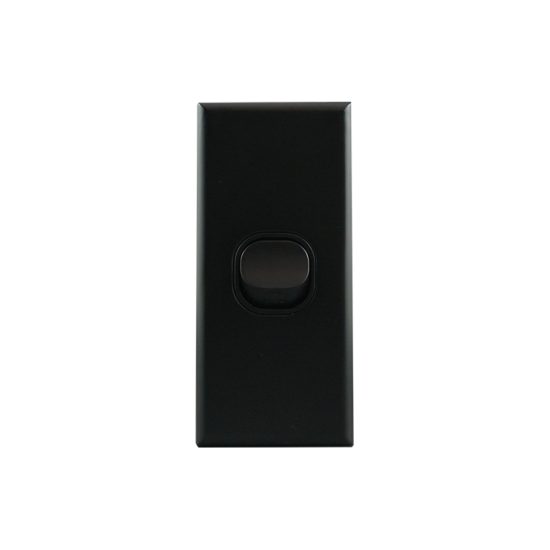 1 Gang Architrave Switch 10A 240V AC MATTE BLACK