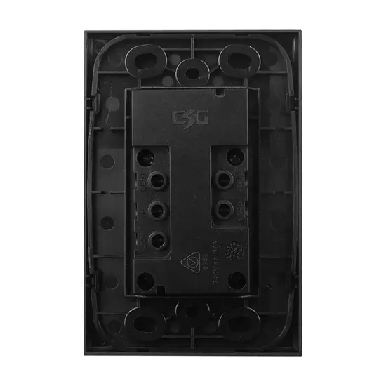 Electronic Time Delay Switch with Red LED Indicator 10A BLACK