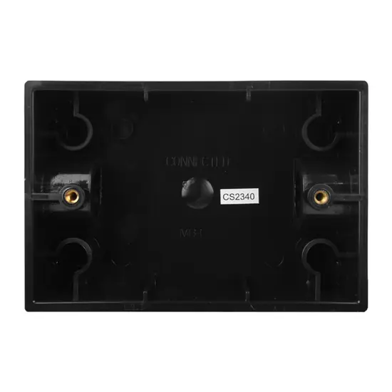 Enclosed Mounting Block 35mm BLACK | Connected Switchgear