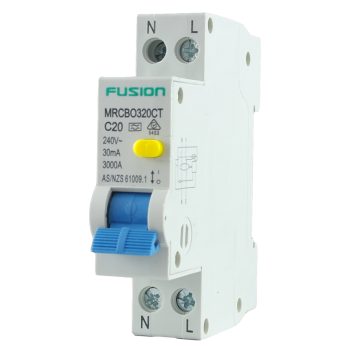 32A Mini RCBO 1P+N 3kA 250V AC 30mA Type A