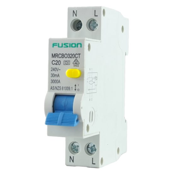 20A Mini RCBO Trade 1P+N 3kA 250V AC | Connected Switchgear