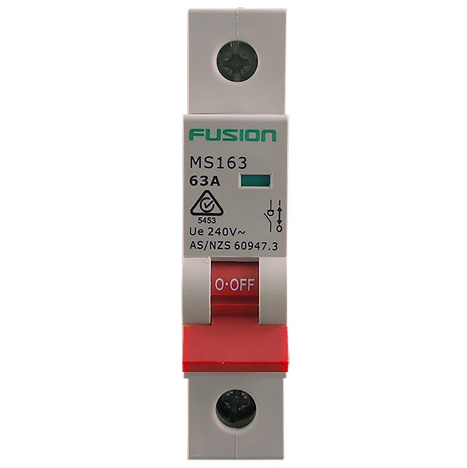 Single Pole Main Switch 63A 240V AC | Connected Switchgear
