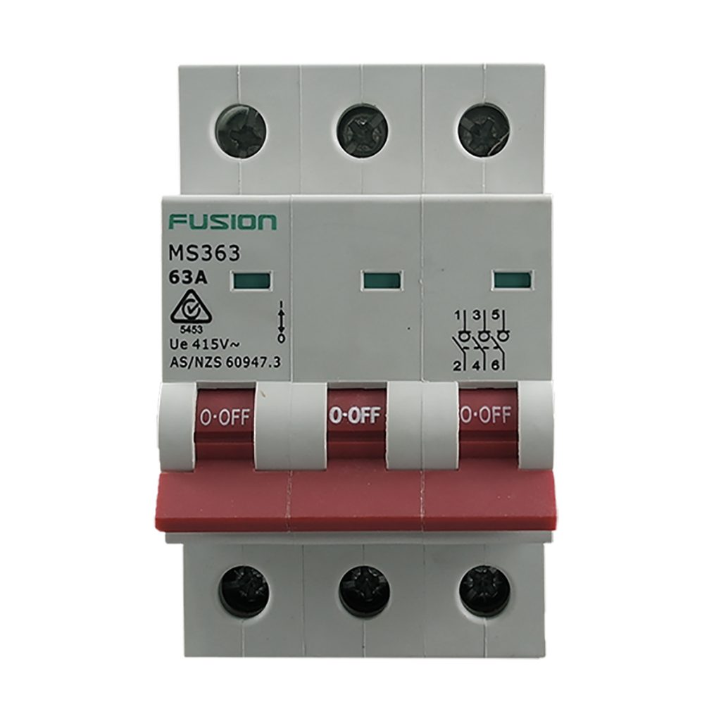 3 Pole Main Switch 63A 500V AC | Connected Switchgear