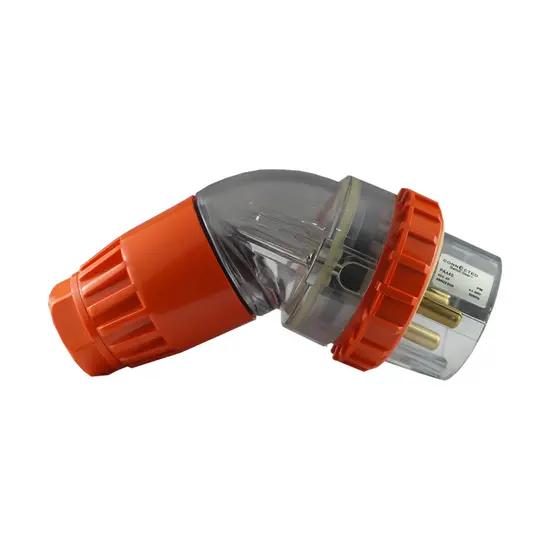 Angled Plug 40A 4 Pin 500V AC IP66 | Connected Switchgear