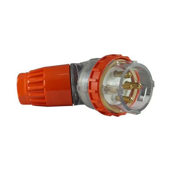 Angled Plug 40A 5 Pin 500V AC IP66 | Connected Switchgear