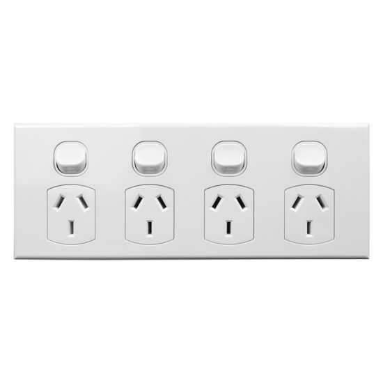 4 Gang Power Point | GEO Series | Connected Switchgear