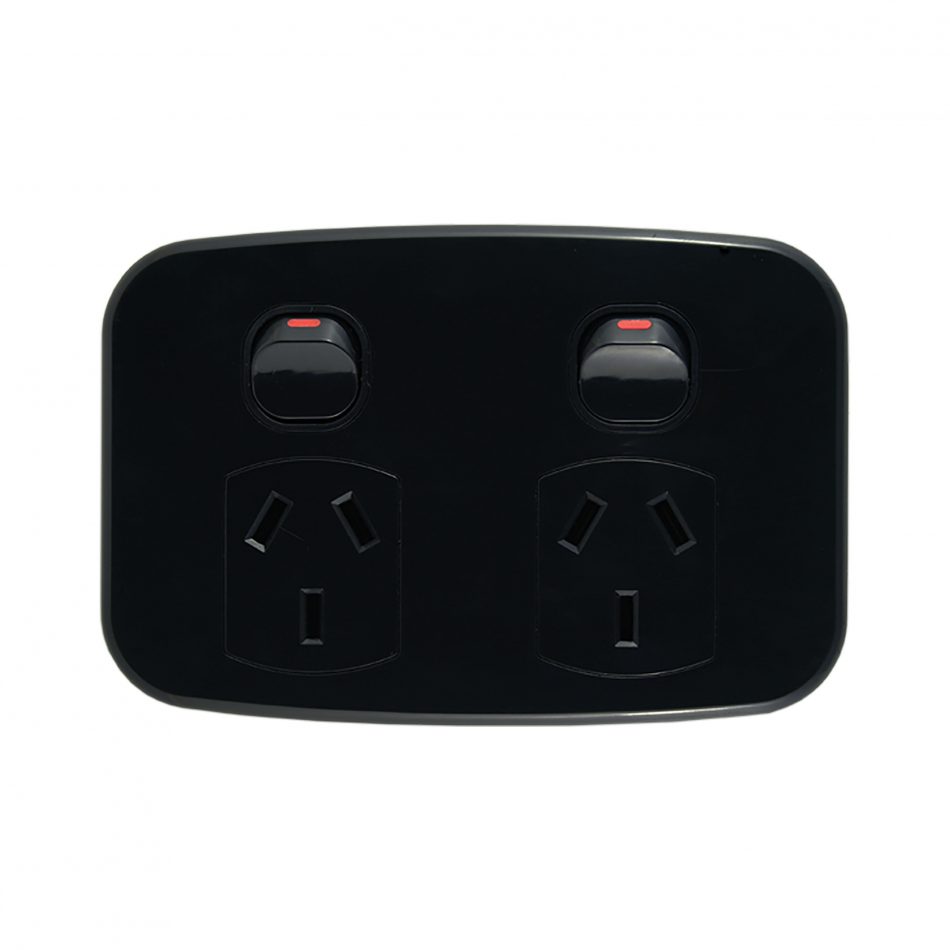 4 Gang Power Point 10A 250V AC | GEO Series | Connected Switchgear