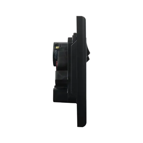 Double GPO with Extra Switch 10A 240V AC MATTE BLACK