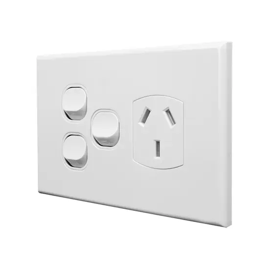 Single GPO with 2 Extra Switches 10A 240V | GEO Series