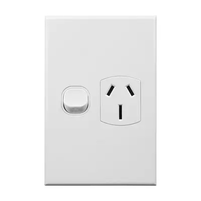 Single GPO 15A 240V AC Vertical GEO | Connected Switchgear