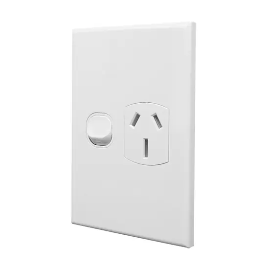 Single GPO 15A 240V AC Vertical GEO | Connected Switchgear