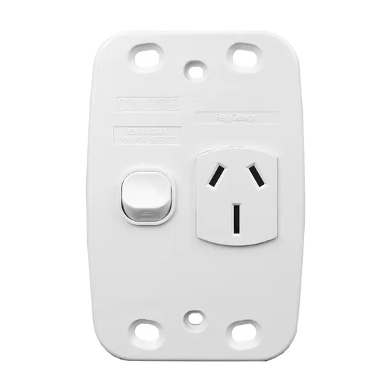 Single GPO 15A 240V AC Vertical GEO | Connected Switchgear