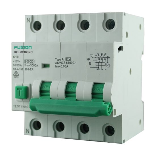 6kA RCBO 3P+N 32A 415V Type A | Connected Switchgear