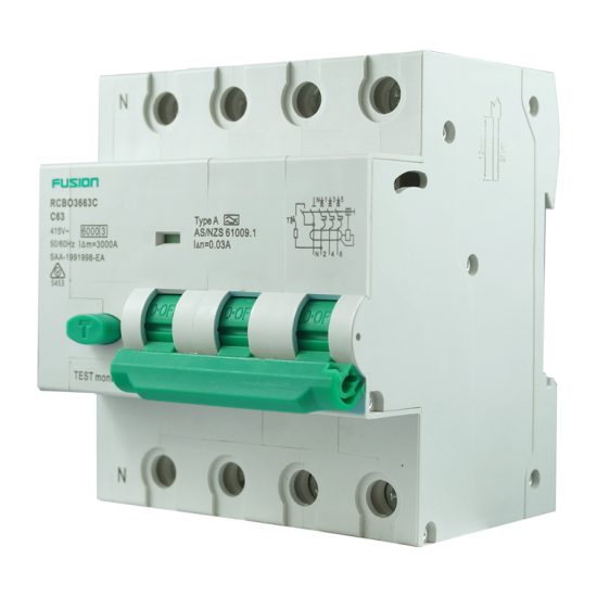 6kA RCBO 3P+N 63A 415V Type A | Connected Switchgear