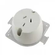 4 Pin Surface Socket Single with Loop 10A 250V/500V AC